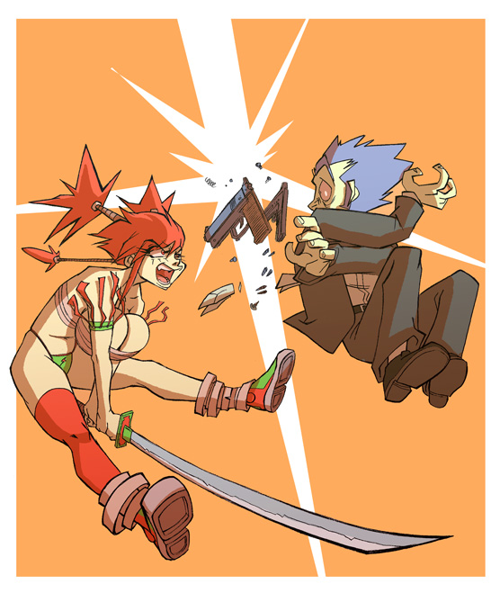 Sword VS Gun by Balak01 on DeviantArt