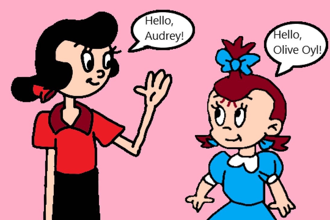 Olive Oyl Meets Little Audrey By Amandathecartoonfan On Deviantart