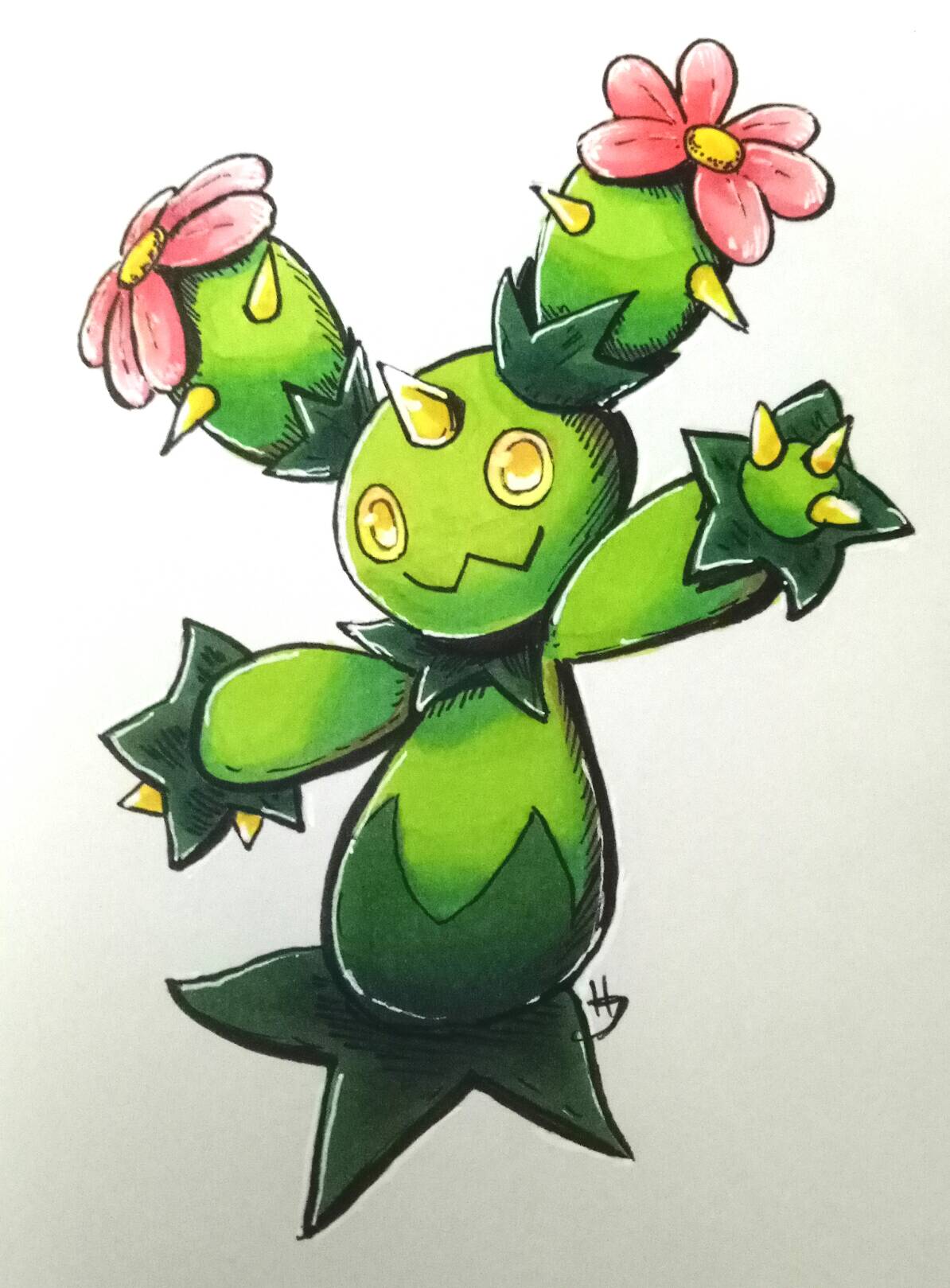 Maractus Pokemon Fan Art By Hayleyjacka On Deviantart