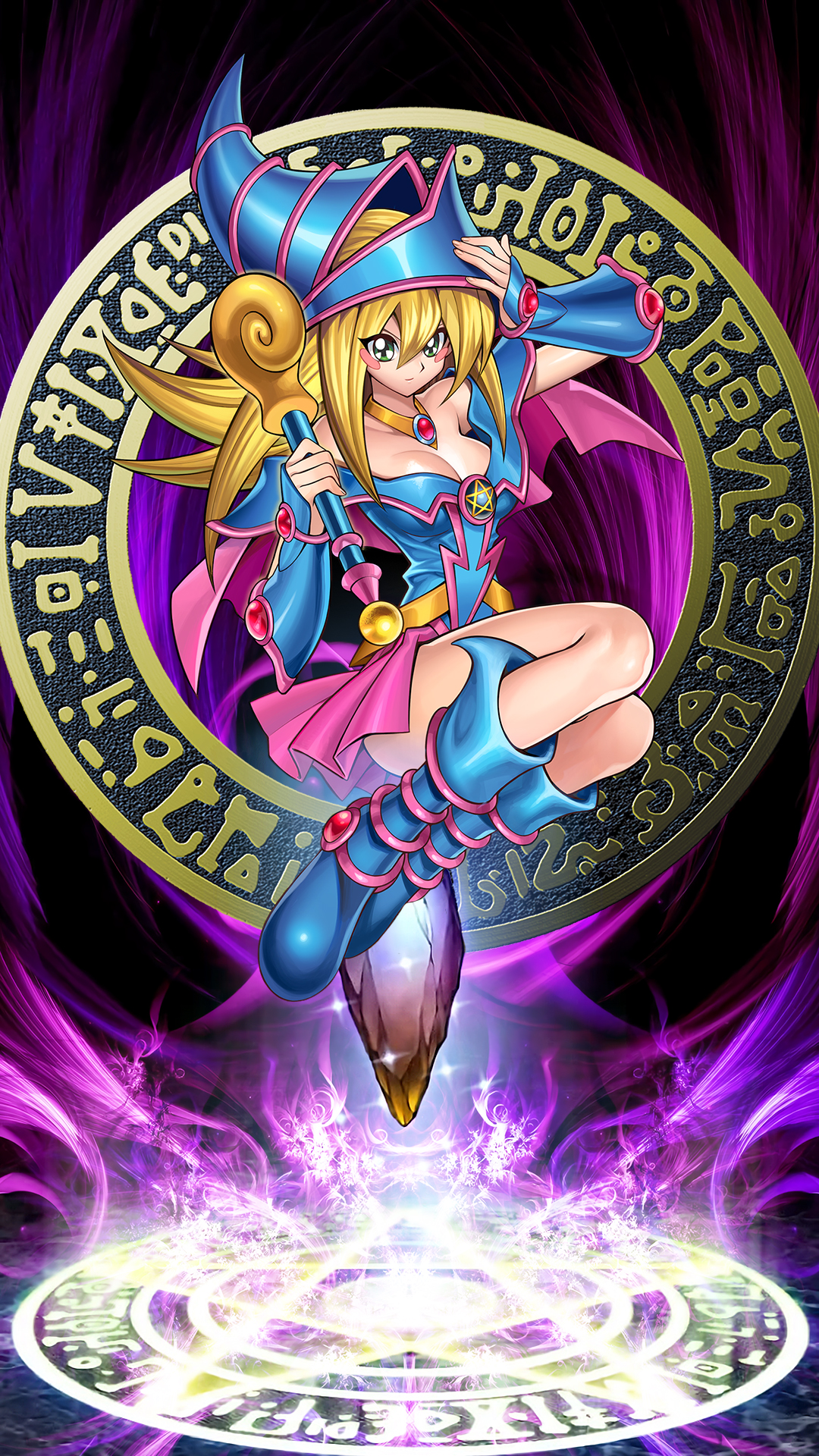 Dark Magician Girl Phone Wallpaper 1 By Crimsondragon01 On Deviantart