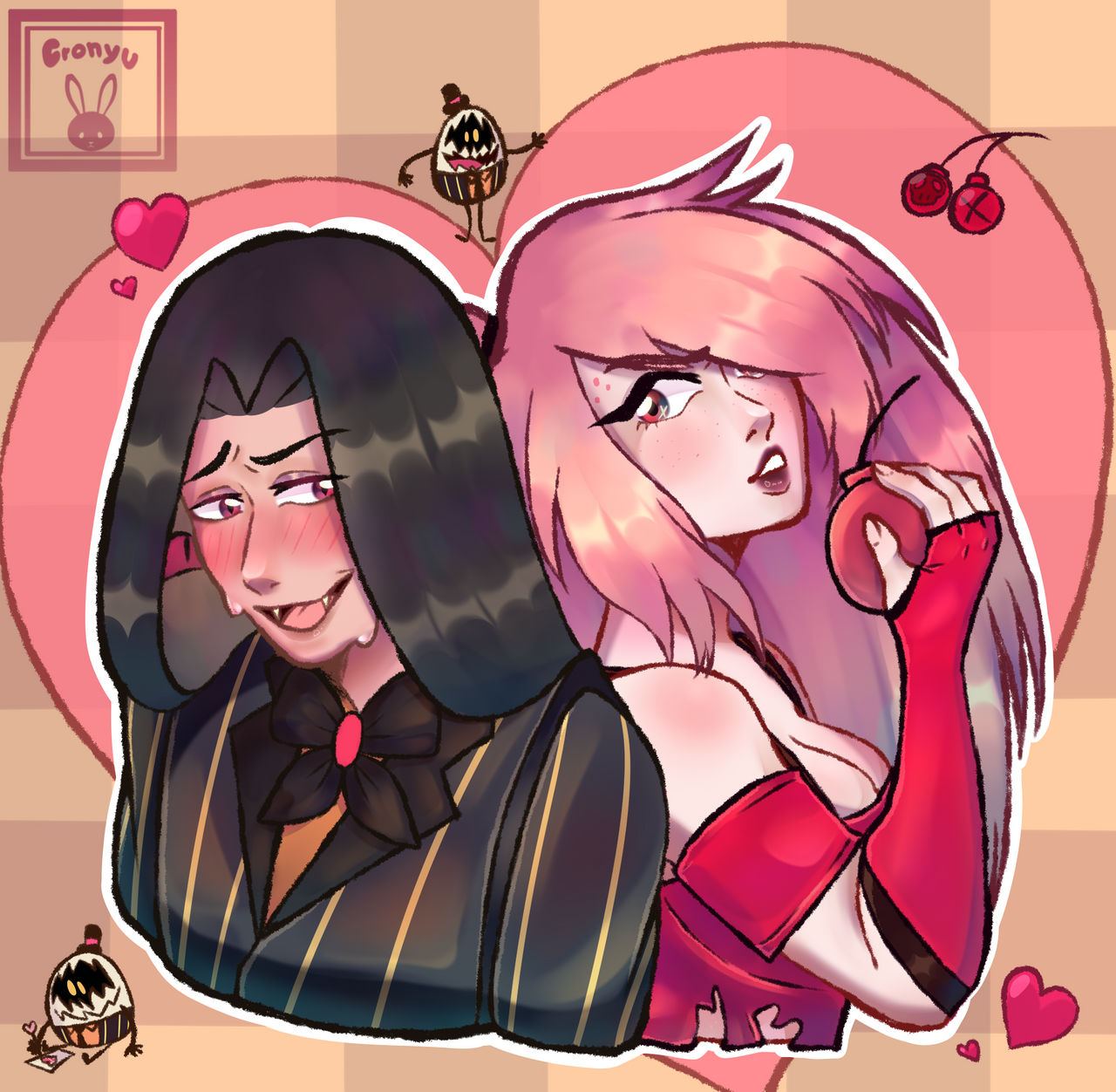 Sir Pentious And Cherri Bomb Fanart Hazbin Hotel By Cronyu On Deviantart