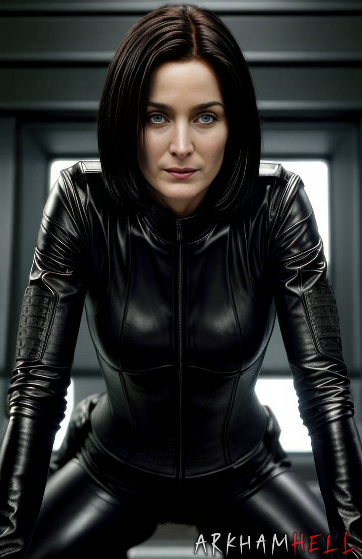 Carrie Anne Moss Trinity By Arkhamheii On Deviantart