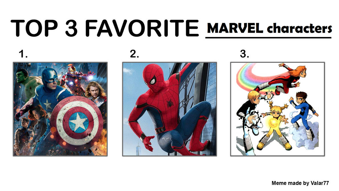 MCsaurus' Top 3 Favorite - MARVEL characters by MCsaurus on DeviantArt MCsaurus' Top 3 Favorite - MARVEL characters by MCsaurus on DeviantArt