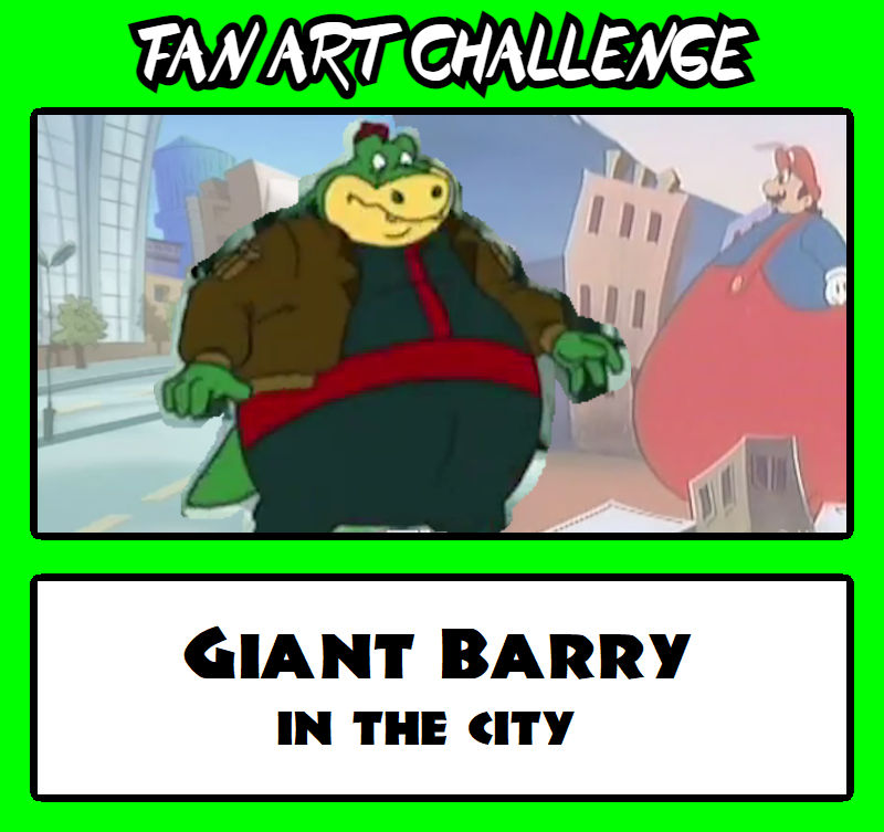 Fan Art Challenge Giant Barry In The City By Mcsaurus On Deviantart