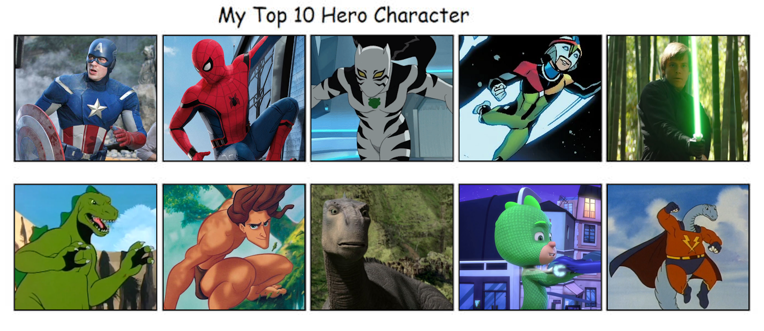 MCsaurus' Top 10 Hero Characters by MCsaurus on DeviantArt MCsaurus' Top 10 Hero Characters by MCsaurus on DeviantArt
