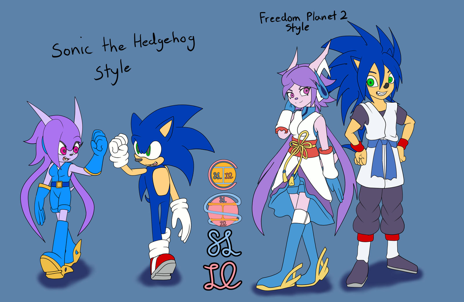 01 Sonic And Lilac On Freedom Fighters U Deviantart