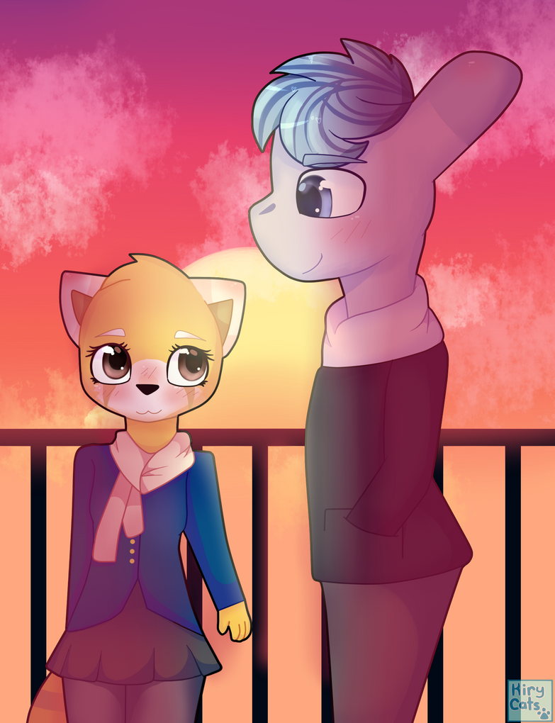 Retsuko X Tadano Fanart By Kirycats Paws On Deviantart