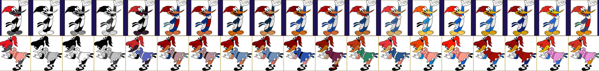 Woody And Winnie Woodpecker Evolution By Fp7etdp43 On Deviantart
