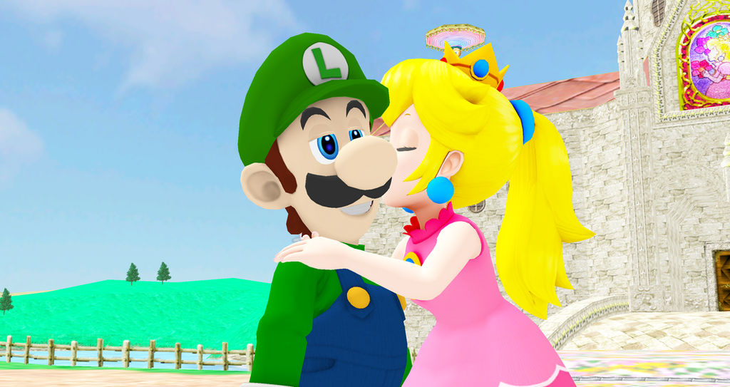 Luigi X Peach Request By Arisencoyote On Deviantart
