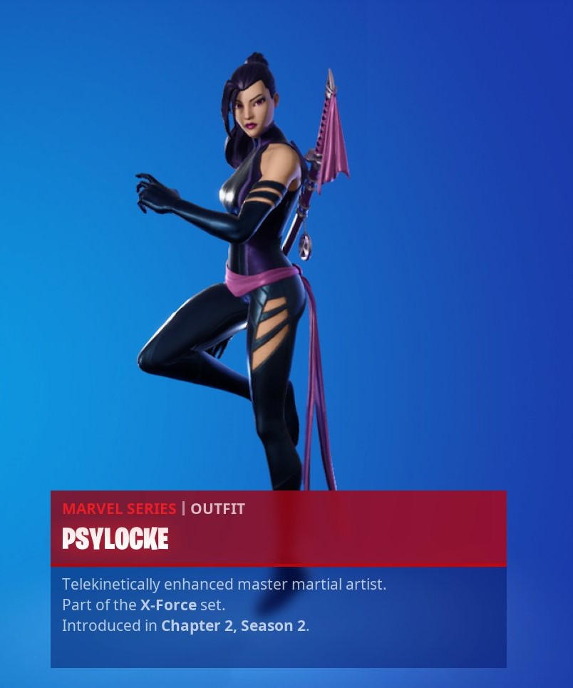 Fortnite Psylocke By X Darth Revan X On Deviantart