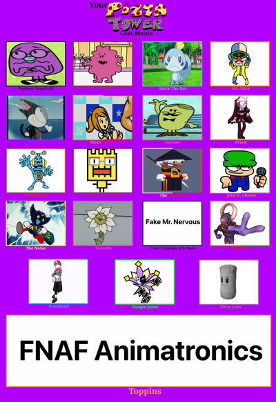 My Pizza Tower Cast Meme By Amugus69 On Deviantart