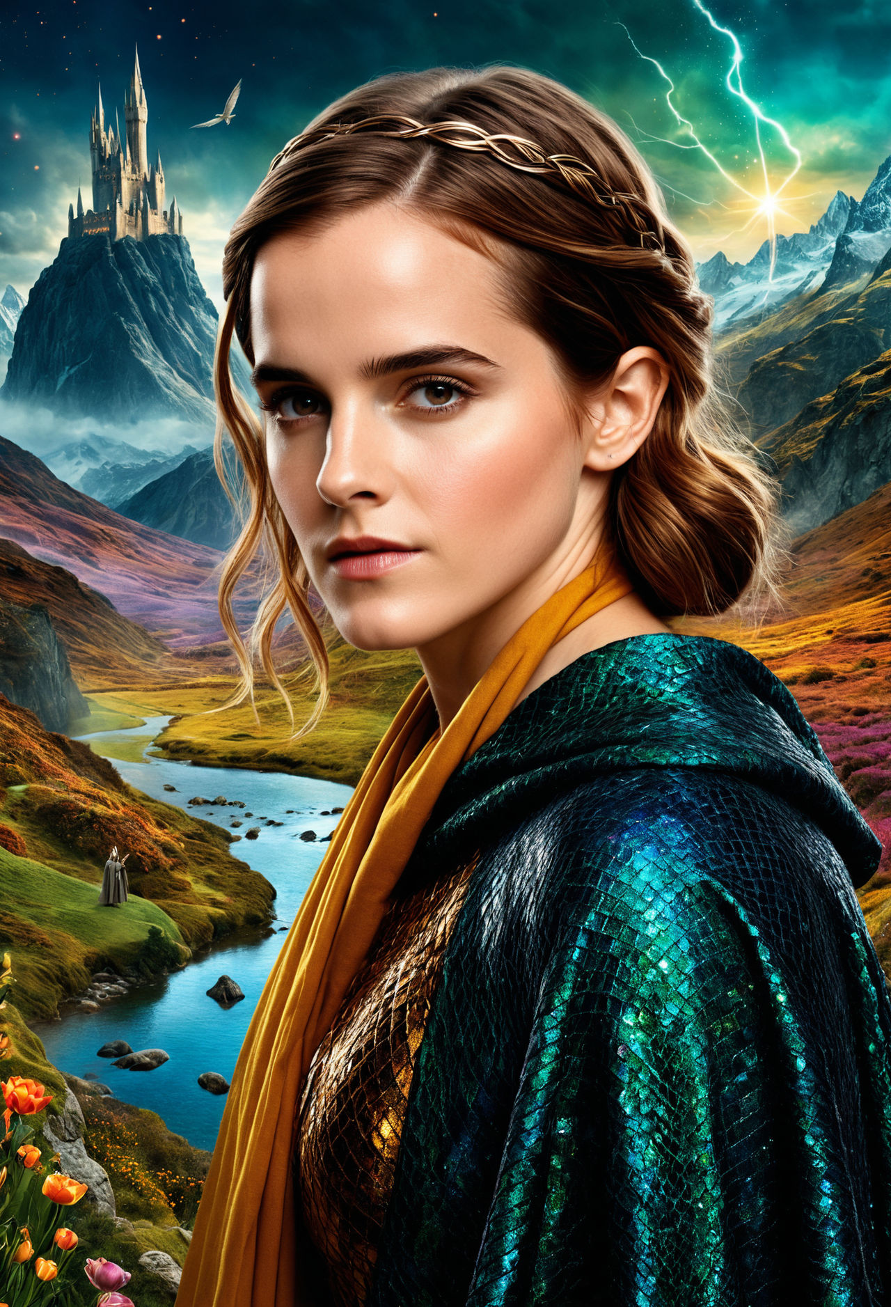 Emma Watson As A Wise Wizard In The Lord Of The Ri By Curly12345 On