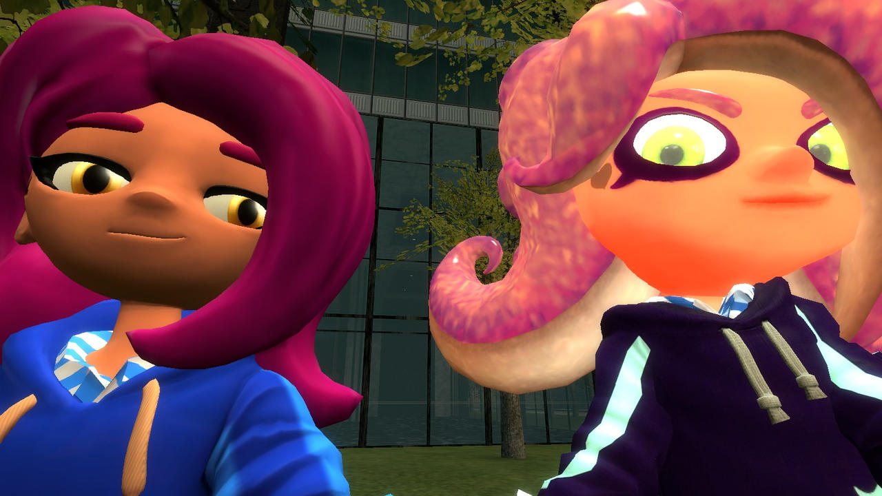 Pov Hugging Octoling Desti And Human Desti By Deadpoolryan2021 On