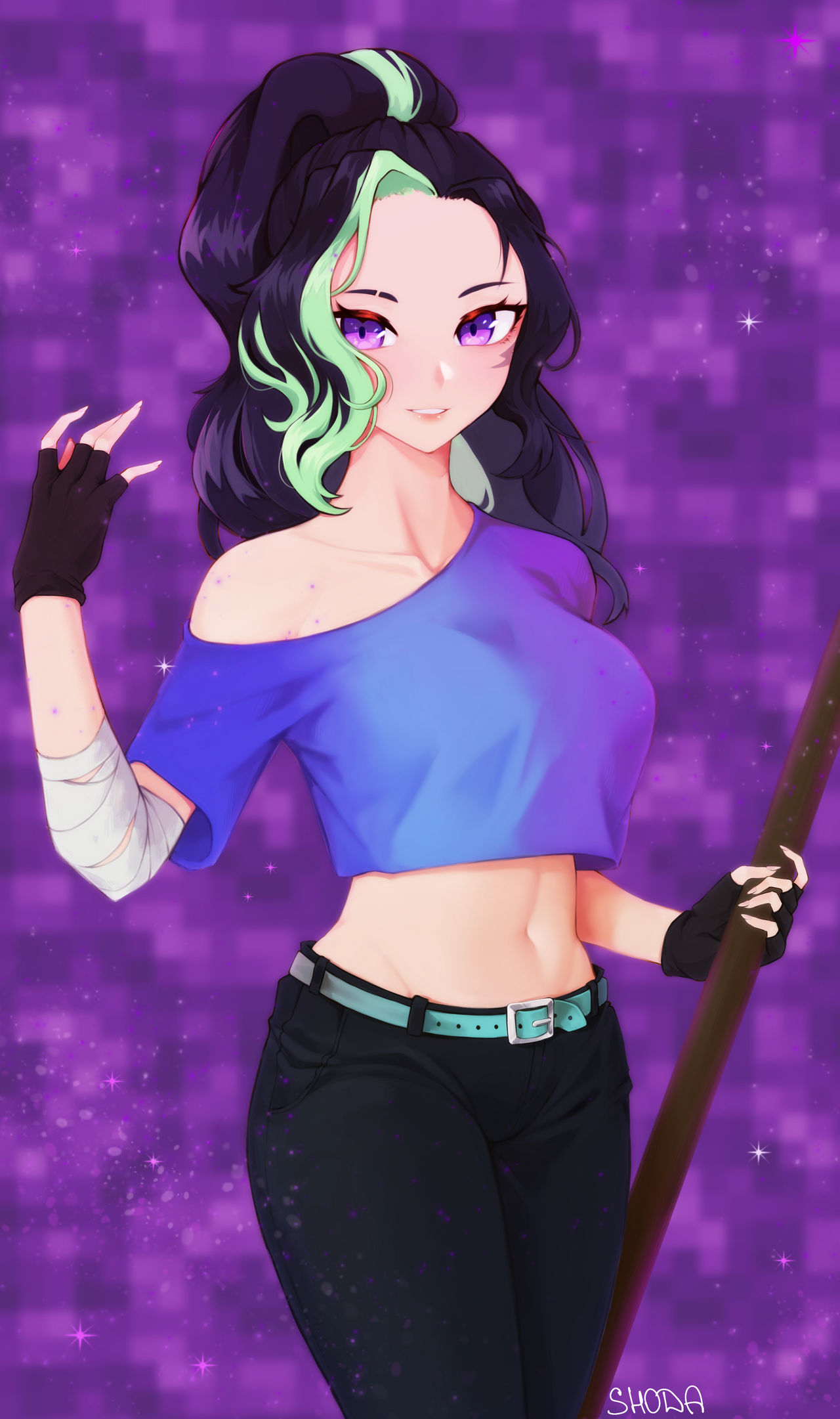 Girl From Minecraft Request By Sh0da Puss On Deviantart