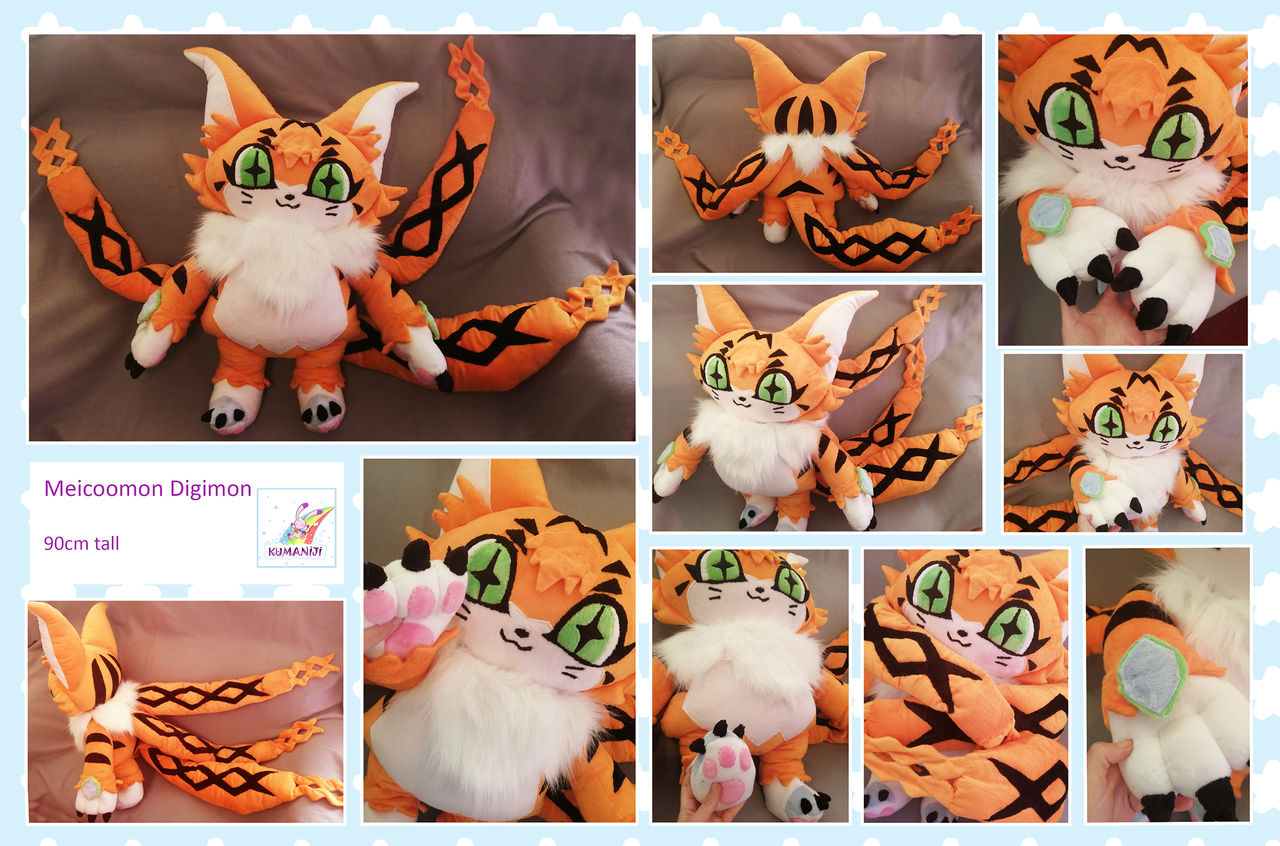 Big Meicoomon digimon Plush by KumanijiStall on DeviantArt Big Meicoomon digimon Plush by KumanijiStall on DeviantArt