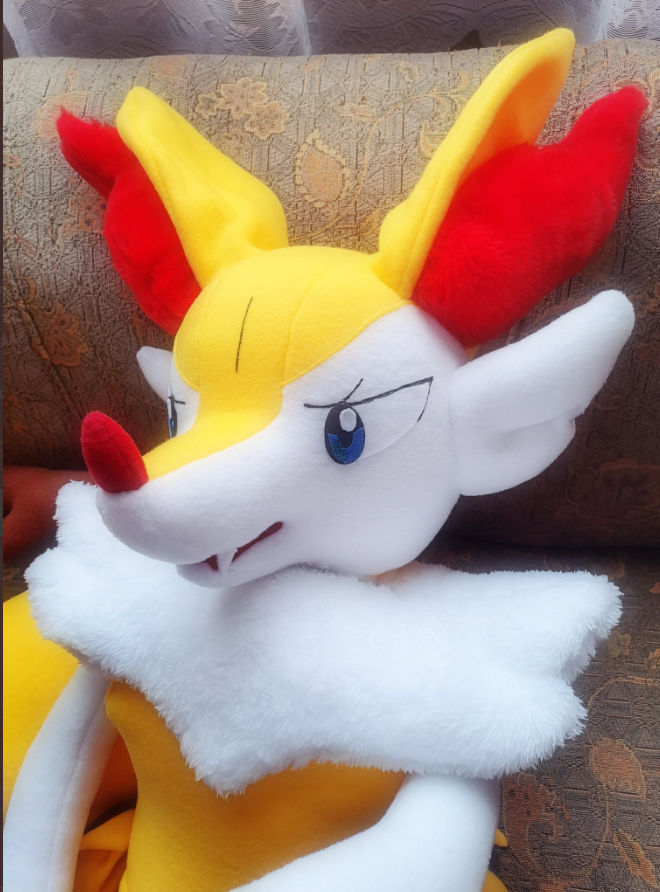 Big Braixen Plushie By Kumanijistall On Deviantart