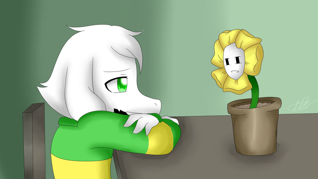 Asriel And Flowey By Mizu Kitsune On DeviantArt asriel-and-flowey-by-mizu-kitsune-on-deviantart