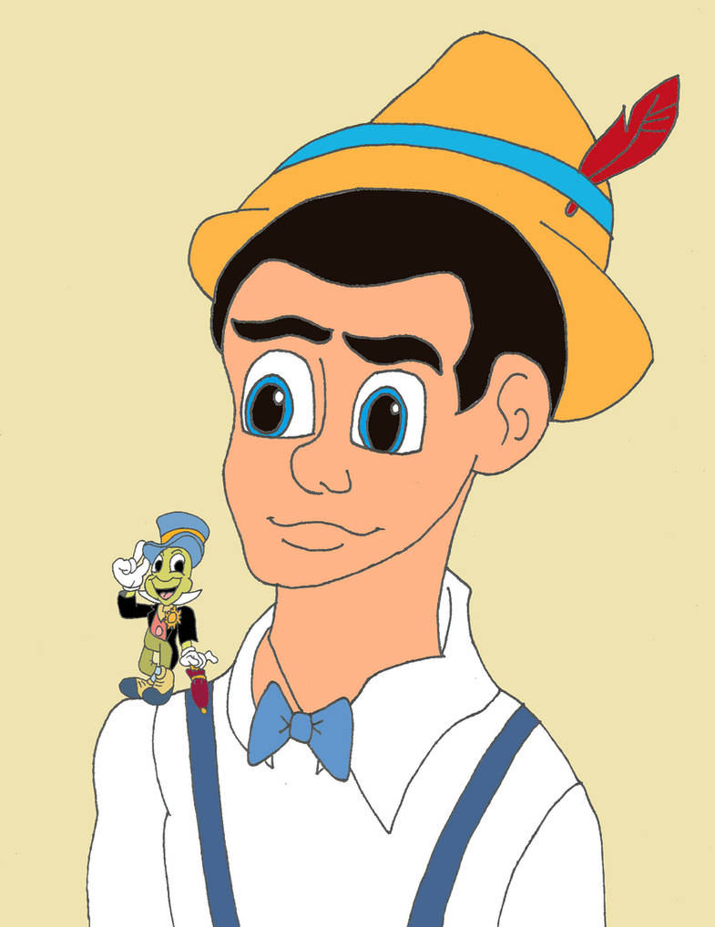 Adult Pinocchio And Jiminy Cricket By Lazlow87 On Deviantart