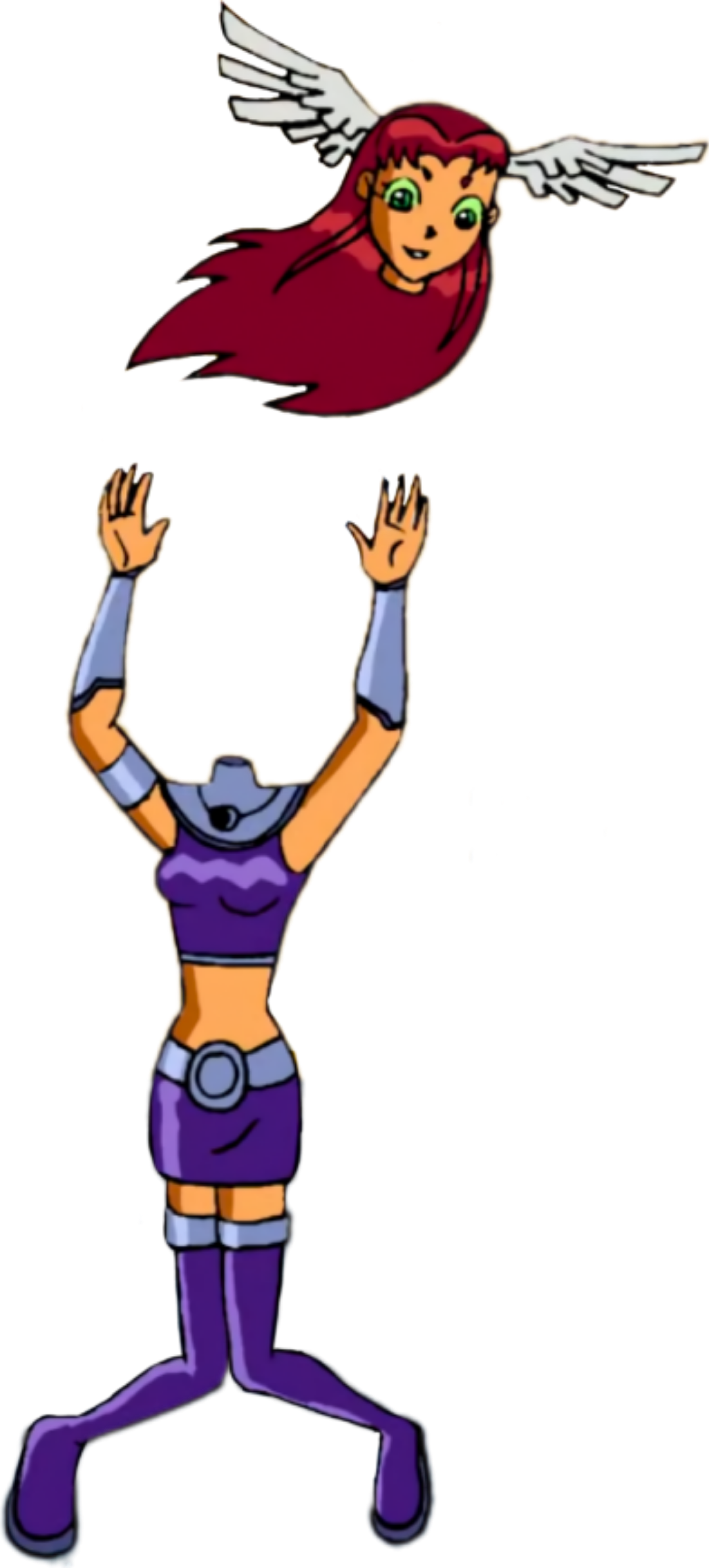 Starfire Headless Png By Ironmew05 On Deviantart