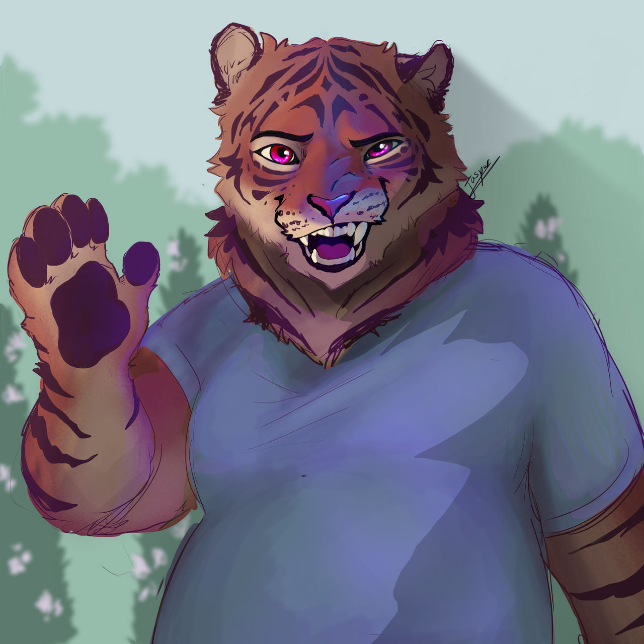 tiger guy says hi by Jasperisanenby on DeviantArt tiger guy says hi by Jasperisanenby on DeviantArt