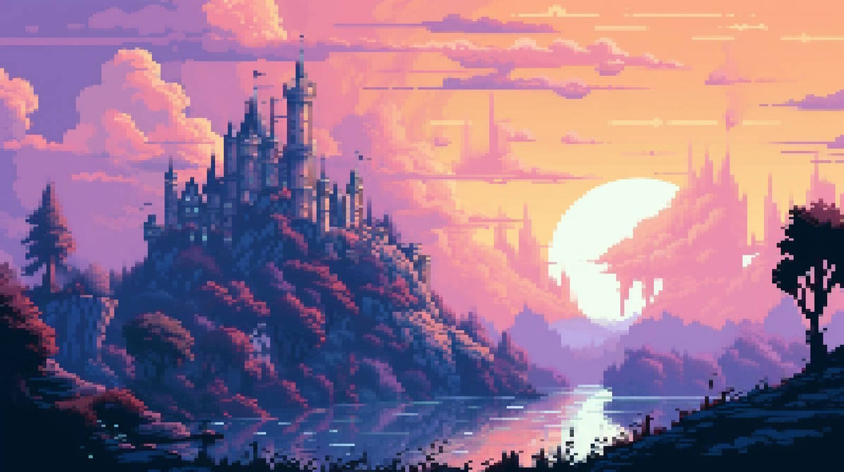 Fantasy Pixel Background by ArtificialHub on DeviantArt Fantasy Pixel Background by ArtificialHub on DeviantArt