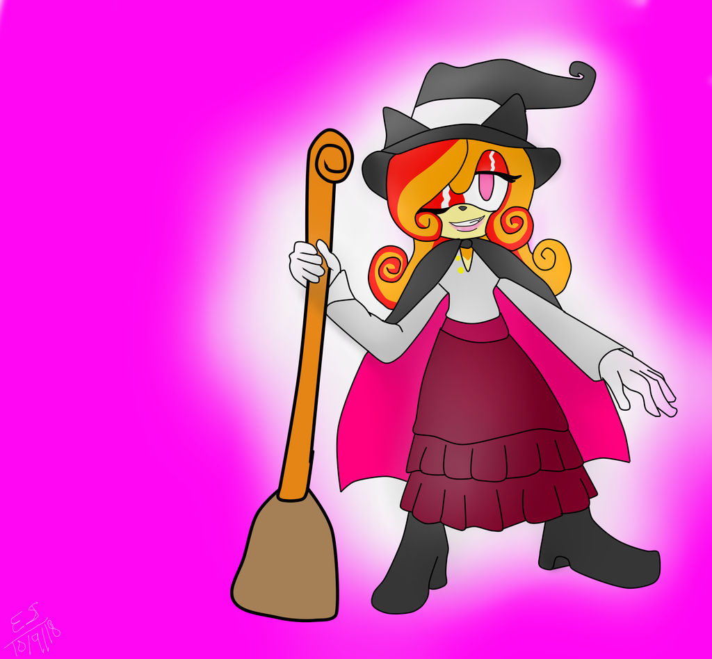 Zoey As A Witch By Redthehedgehog7 On Deviantart