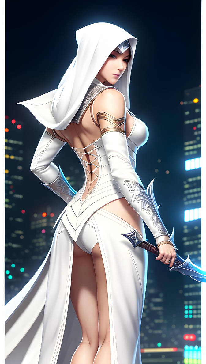 Ai Art Anime White Hood Assassin Girl By Mangamachine22 On Deviantart