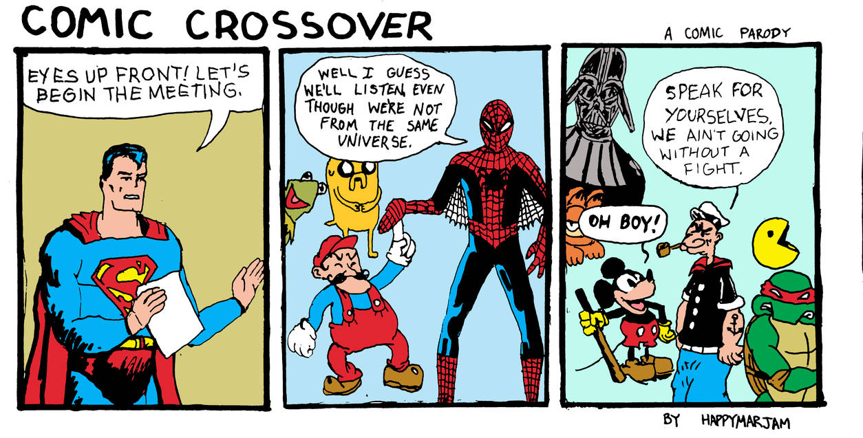 My Comic Crossover Comic Strip In Colour Color By Happymarjam On Deviantart
