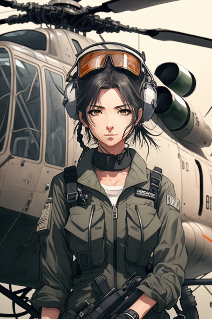 Anime Helicopter Pilot Girl By Abstractintuitions On Deviantart
