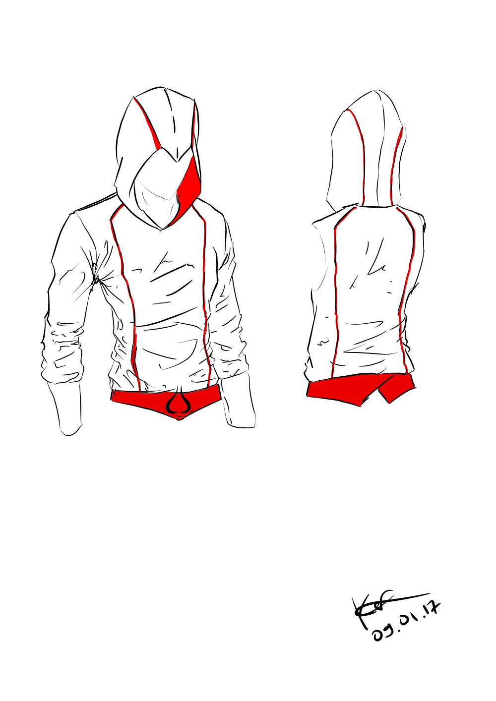 Assassins Creed Costume Colored By Hohaku On Deviantart