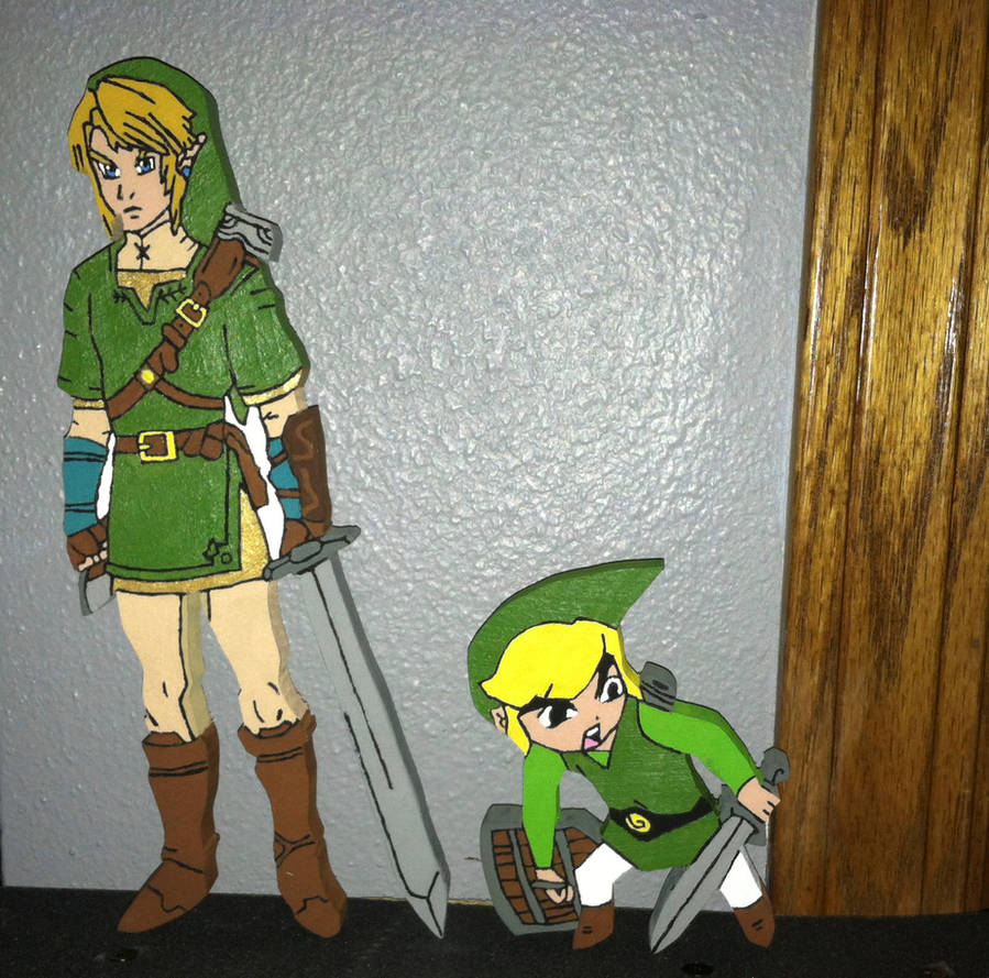 Legend Of Zelda Wooden Figures By Daghostz On Deviantart