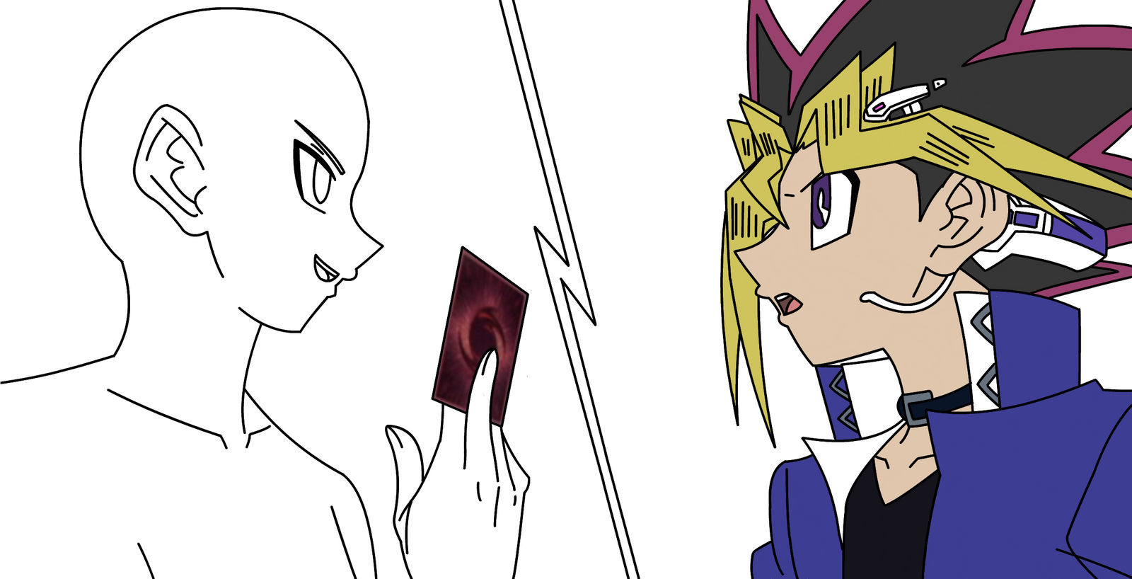 Yu Gi Oh Oc X Yugi Base By Yulia Sakaki On Deviantart