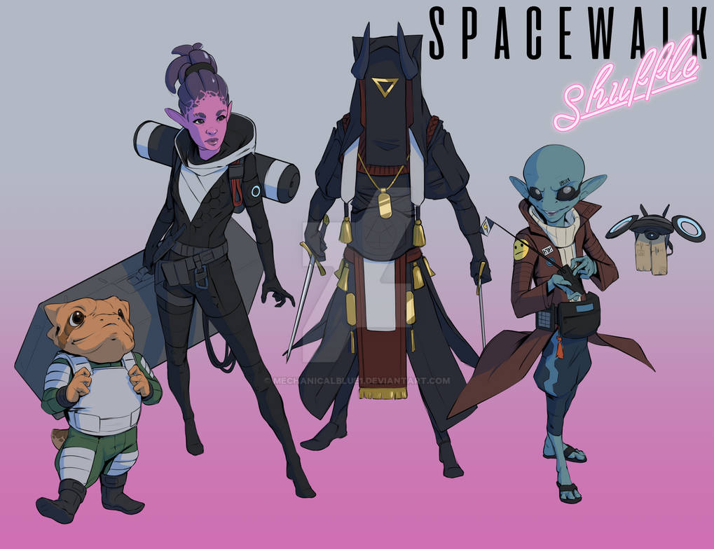 Spacewalk Shuffle Characters by MechanicalBlue1 on DeviantArt Spacewalk Shuffle Characters by MechanicalBlue1 on DeviantArt