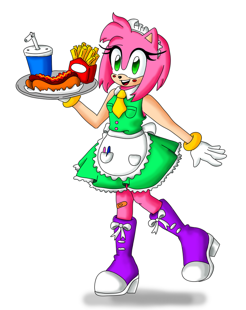 Waitress Amy Rose By Mydreamisdraw On Deviantart