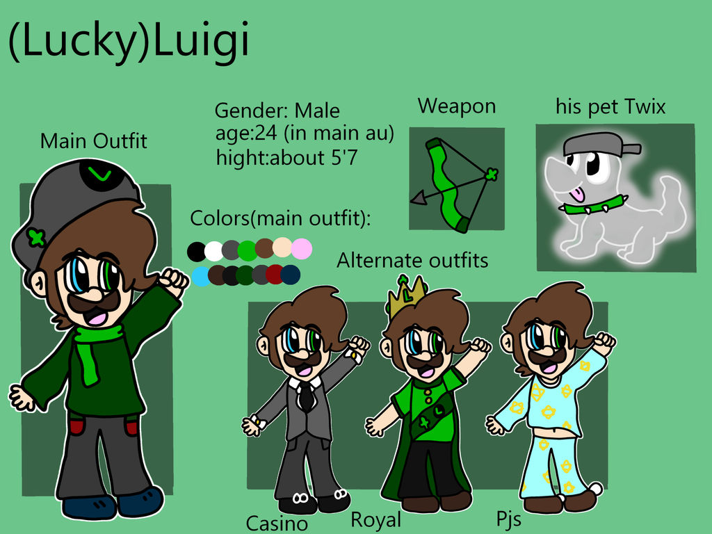 Lucky Luigis Ref 2018 By Murderermariocookie On Deviantart
