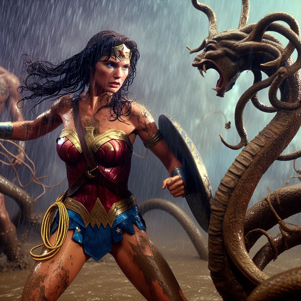 Gal Gadot as Wonder Woman battling Medusa by apolosputnik on DeviantArt Gal Gadot as Wonder Woman battling Medusa by apolosputnik on DeviantArt