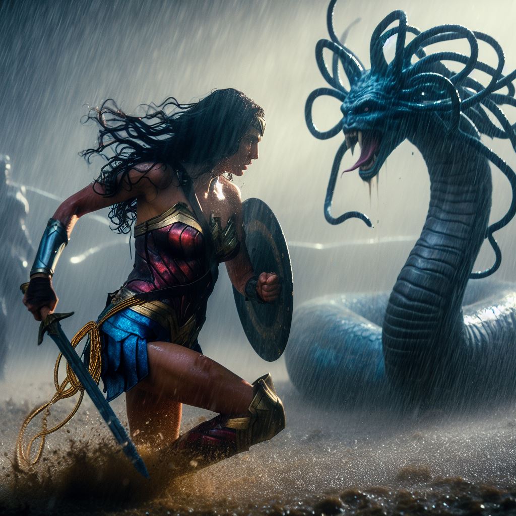 Gal Gadot Wonder Woman battling Medusa Snake by apolosputnik on DeviantArt Gal Gadot Wonder Woman battling Medusa Snake by apolosputnik on DeviantArt