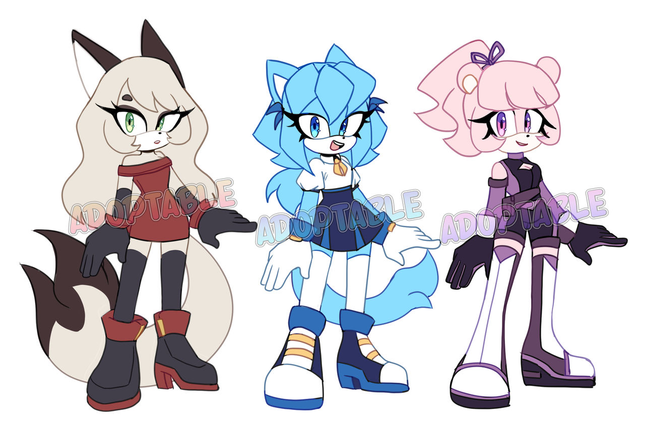 Close Sonic Adoptables By Frizerose On Deviantart