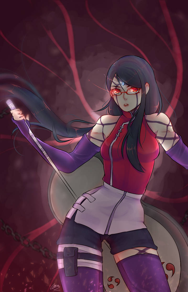 Uchiha Sarada By Violetleegee On Deviantart