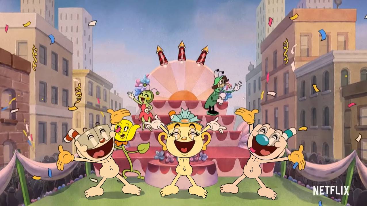 Cuphead Mugman And Chalice Naked At Parade Sfw By Matureman91 On Deviantart