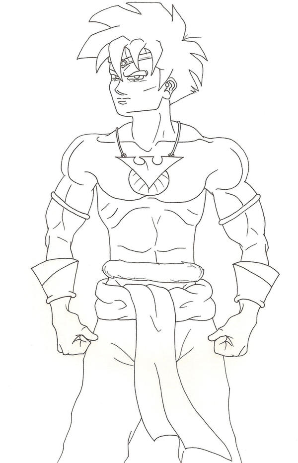 DBZ character - lineart by Marinas on DeviantArt