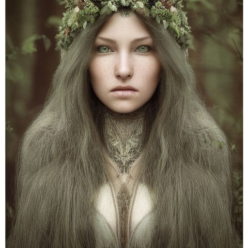Verdure Long Haired Beautiful Dryad Woman 005 By Jackytorum On Deviantart