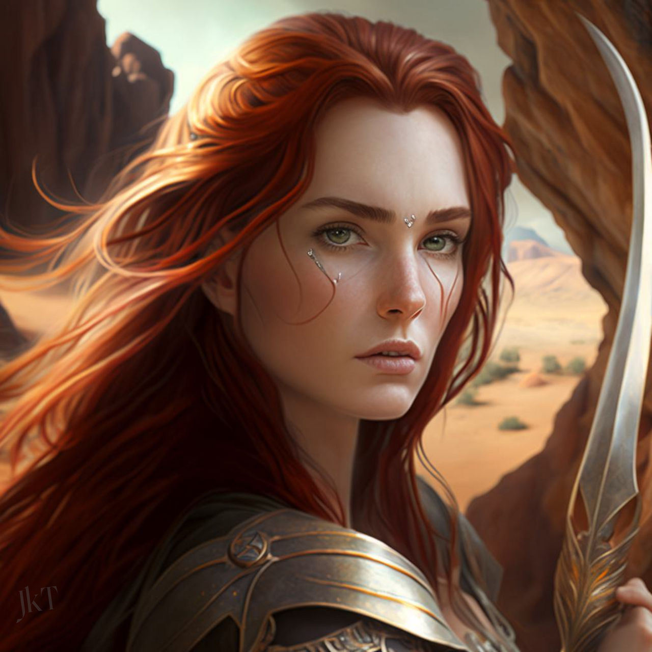Auburn Haired Beautiful Elf Woman Mj P 008 By Jackytorum On Deviantart