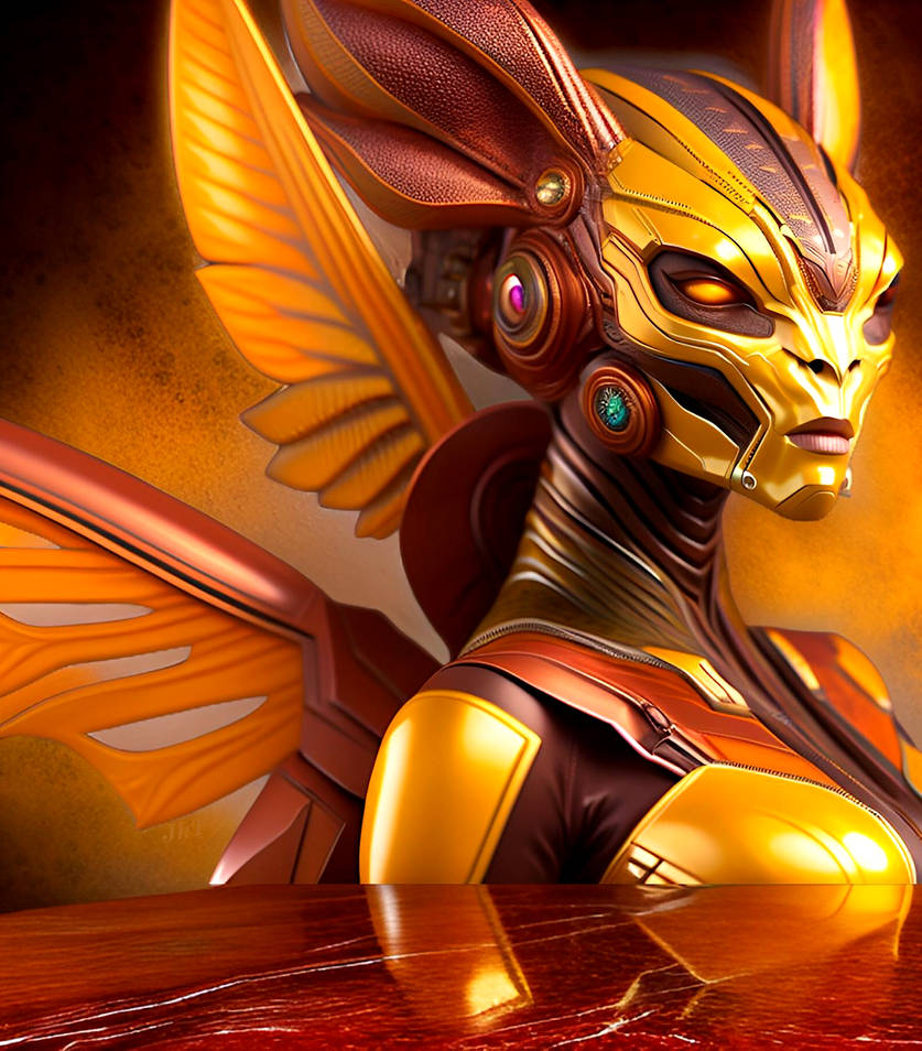 Alien Insectoid Female Humanoid 006 Back By Jackytorum On Deviantart