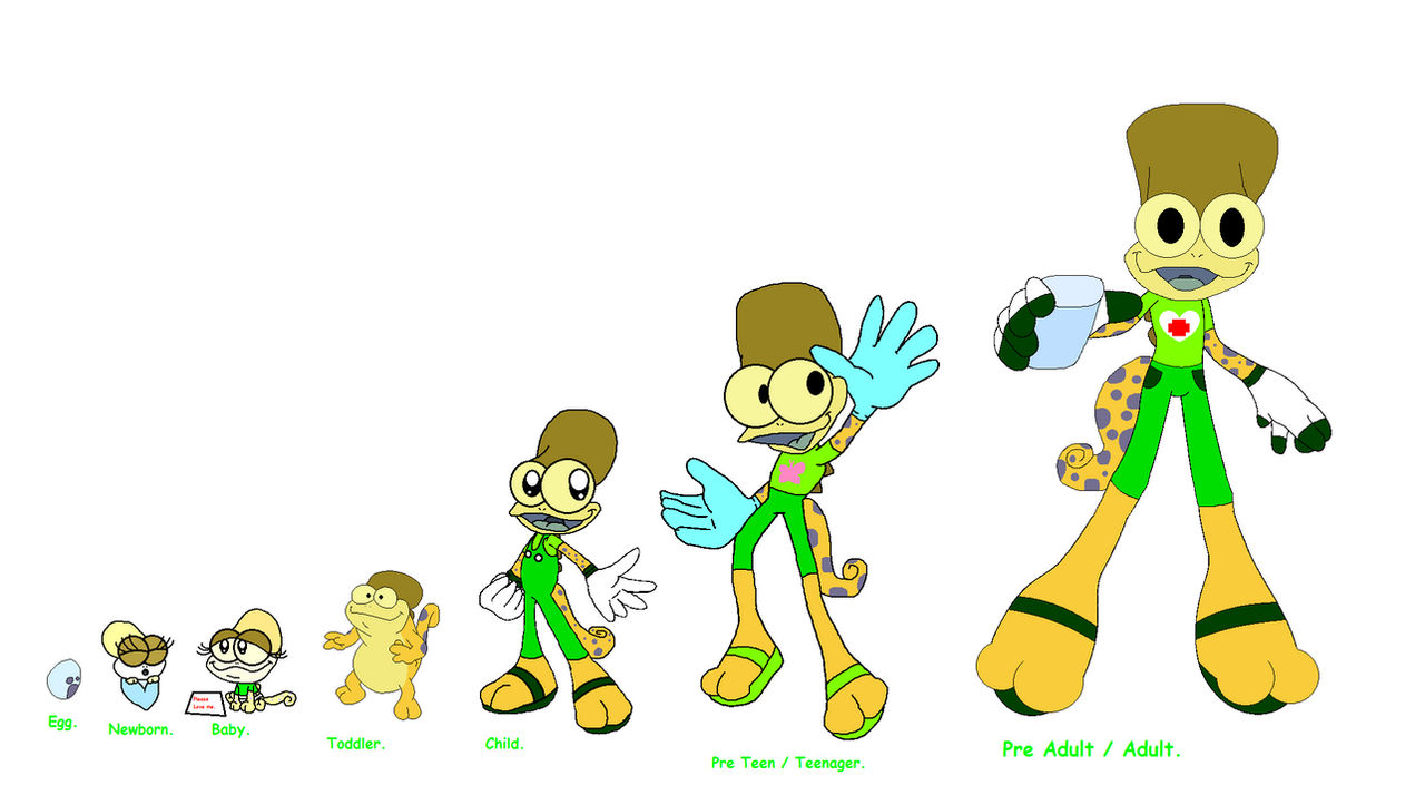 Kayo The Chameleons Growth Chart By I Love Las Mmalm On Deviantart