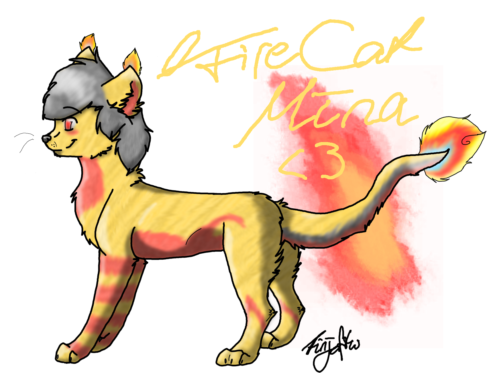 Fire Cat Mina By Robinftw On Deviantart