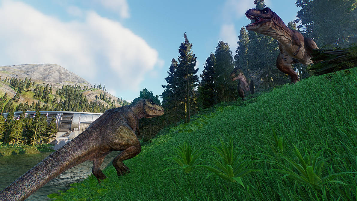 Rexy Meeting Buck and Doe by rexthezilla on DeviantArt Rexy Meeting Buck and Doe by rexthezilla on DeviantArt