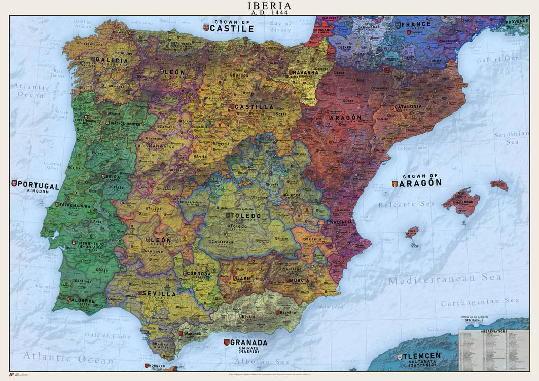 Iberia 1444 Map By Ratkabratka On Deviantart