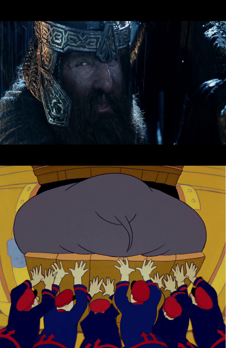 Gimli Laughs At The Matriarchs Big Rump Stuck By Baltofan95 On Deviantart