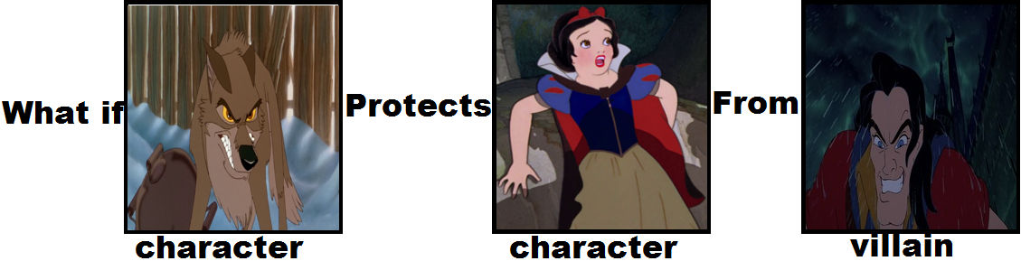 What If Balto Protects Snow White From Gaston By Baltofan95 On Deviantart